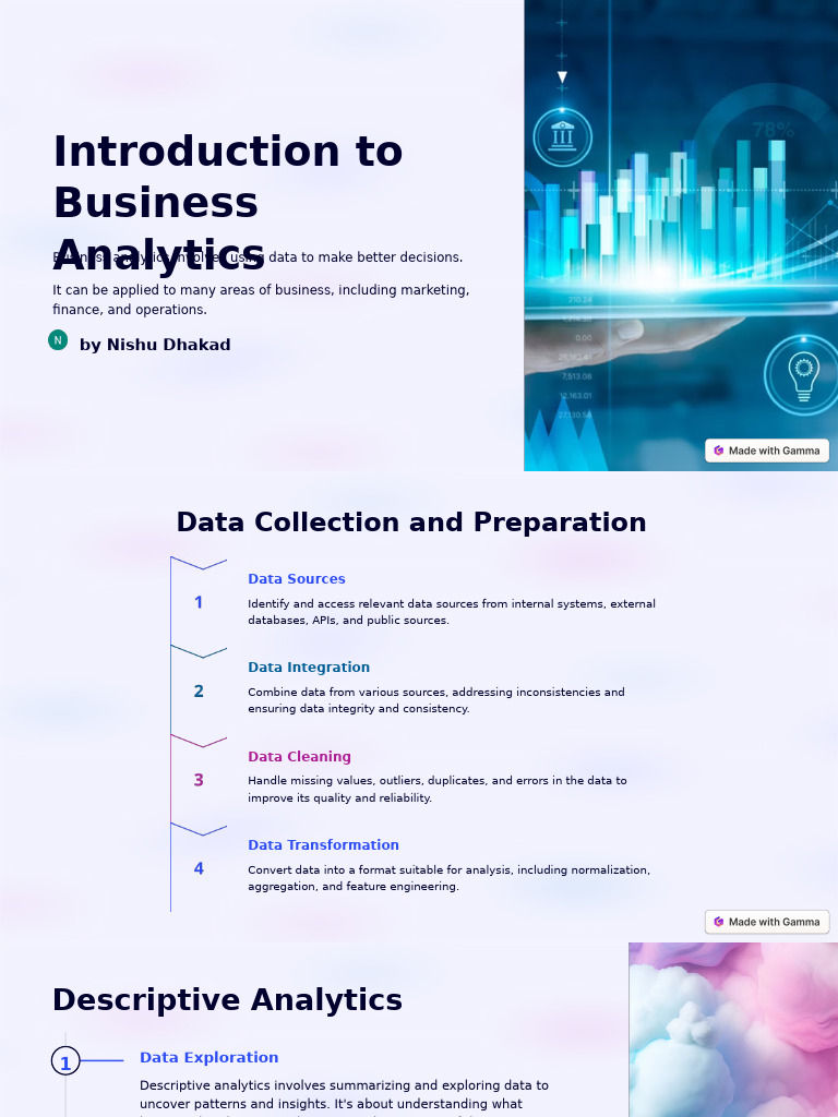 Introduction To Business Analytics | PDF | Analytics | Machine Learning