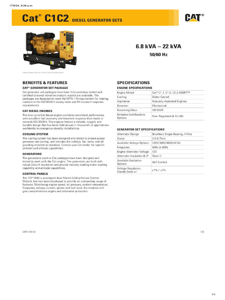 Catálogo Cat® C1C2 | PDF