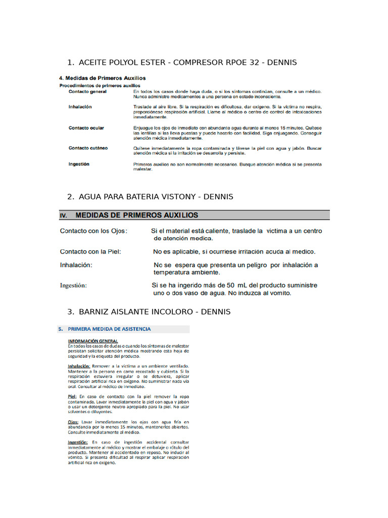 Lista Productos Quimicos - MSDS | PDF | Tecnología