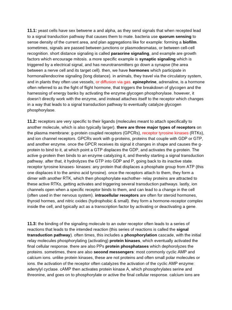 Unit 4 Study Guide - Ishani Bakshi | PDF | Mitosis | Cell Signaling