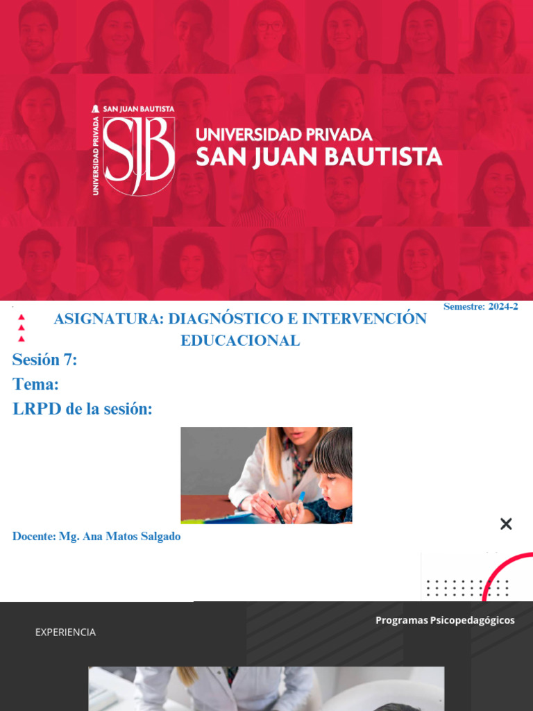 Semana 7 Dx. e Intervención Educacional | PDF | Motivacional | Motivación