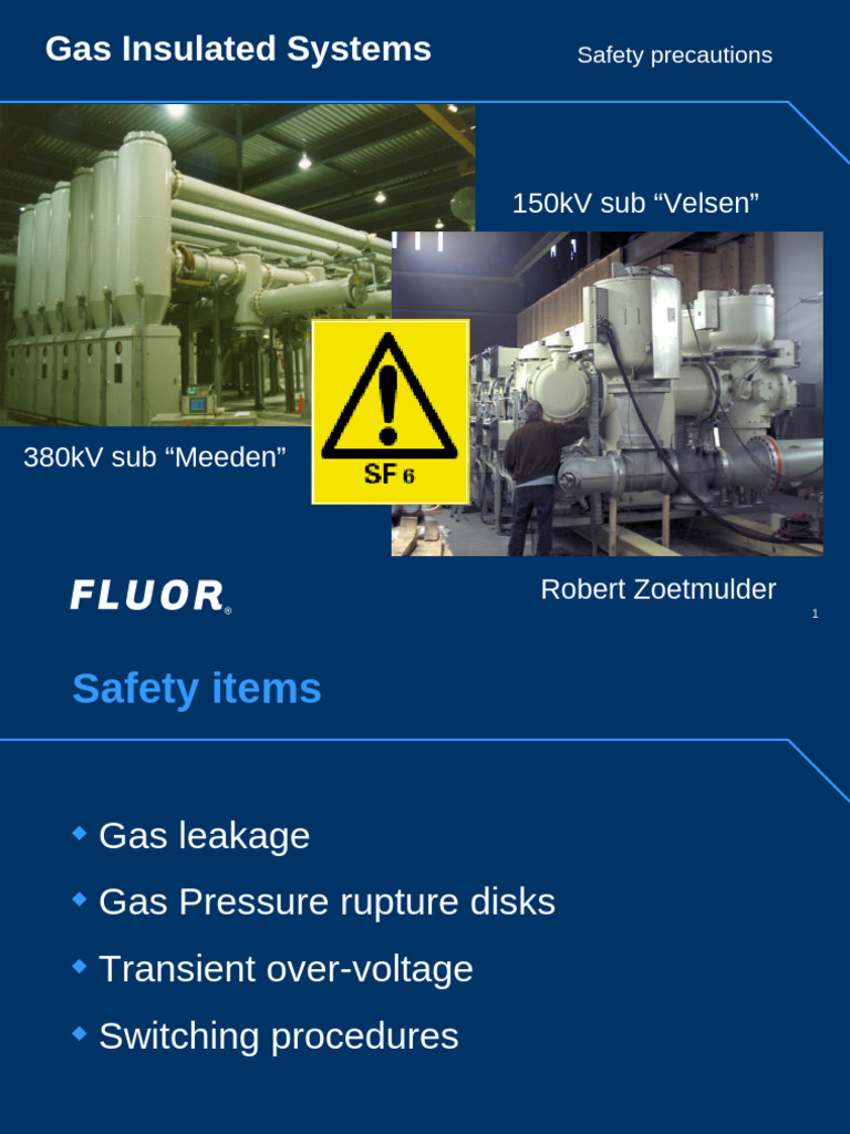 GIS Safety Guidelines and Precautions | PDF | Greenhouse Gas ...