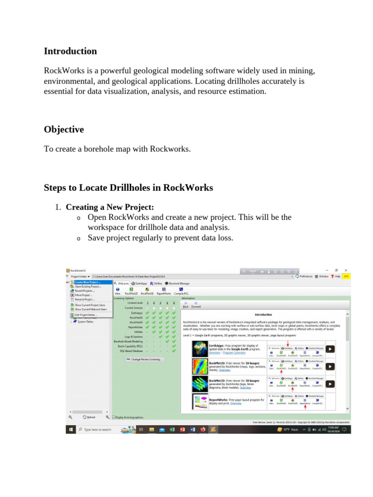 Borehole Map Pdf Data Management Computing