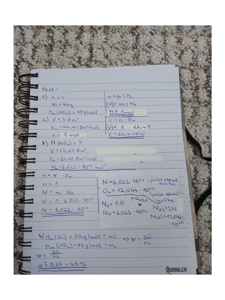 Chemie Testík | PDF
