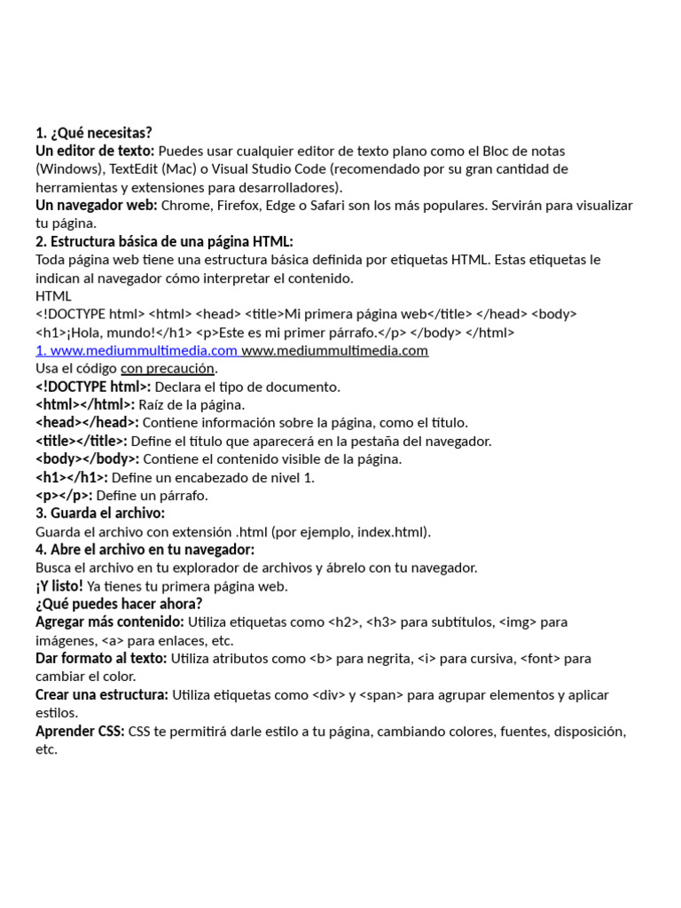 Ejemplos para Practicas en HTML | PDF | HTML | Ingeniería de software