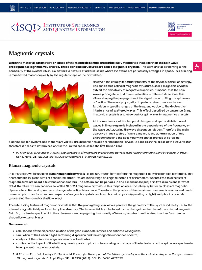 Magnonic Crystals | PDF