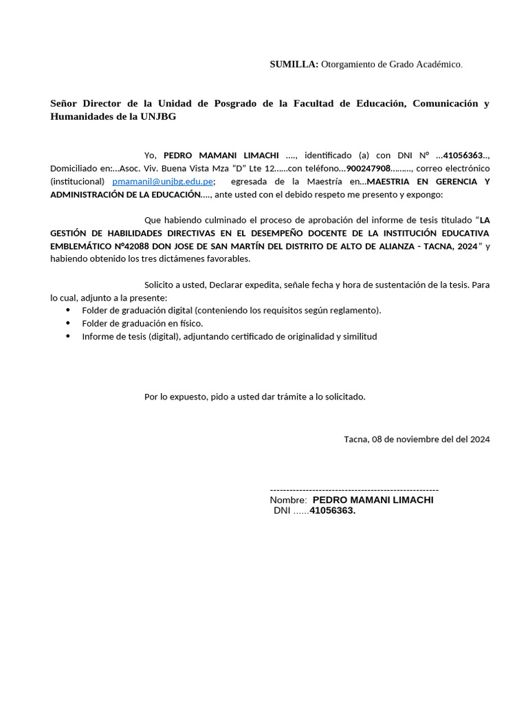 Formato Solicitud Otorgamiento | PDF