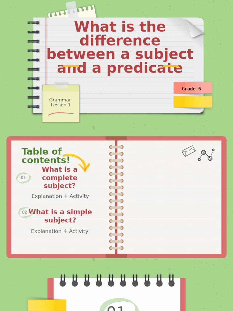 Subject vs. Predicate Explained | PDF | Subject (Grammar) | Linguistic ...