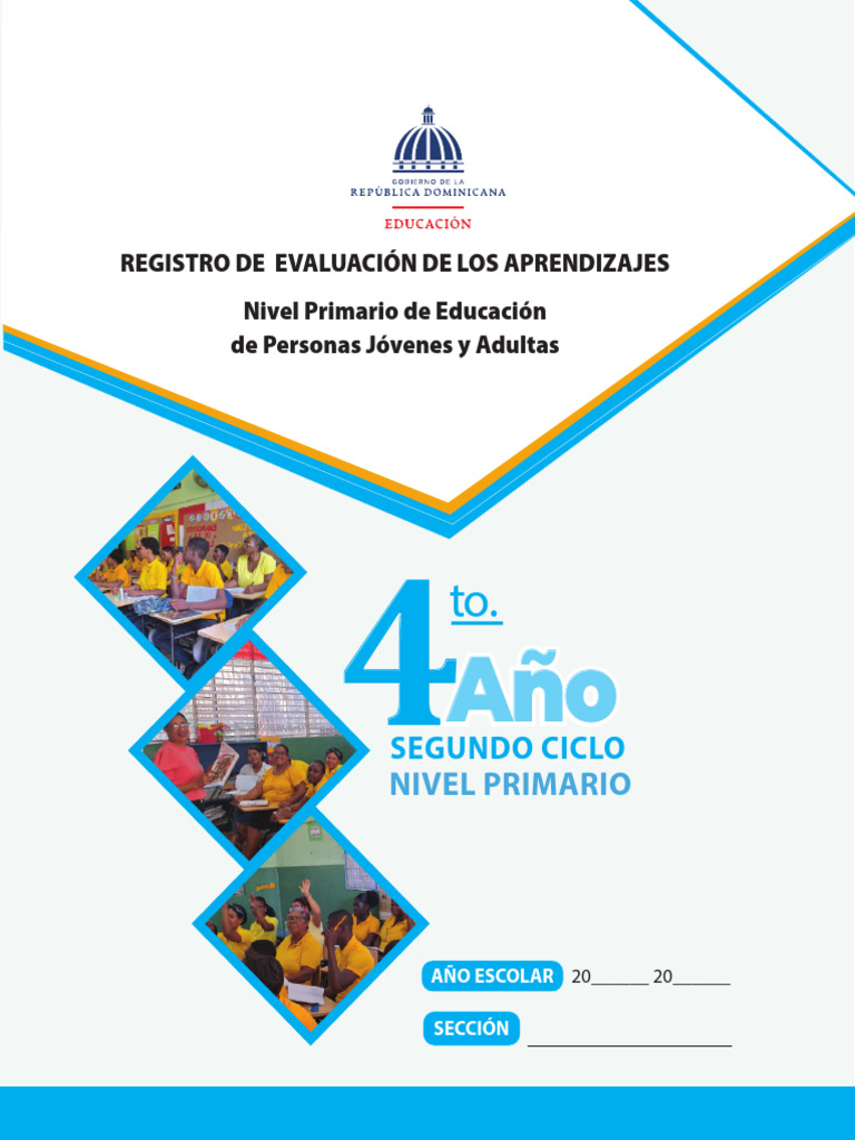 Registro 4to Nivel Primario Compressed | PDF | Evaluación | Maestros