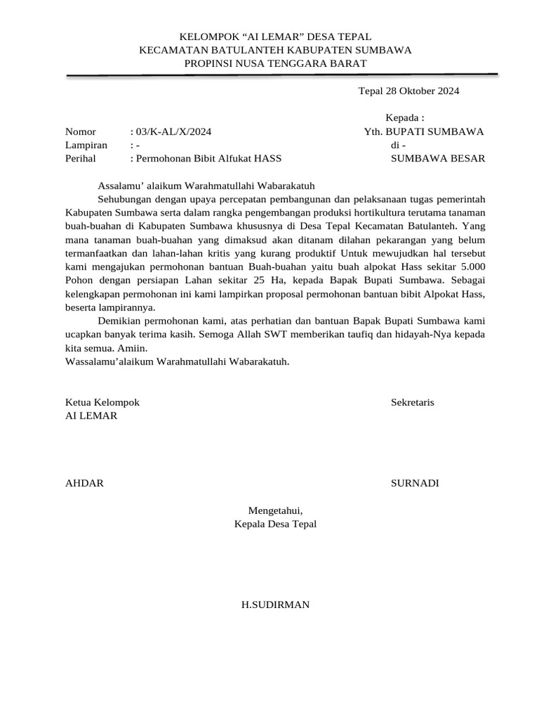 Proposal Ai Lemar | PDF