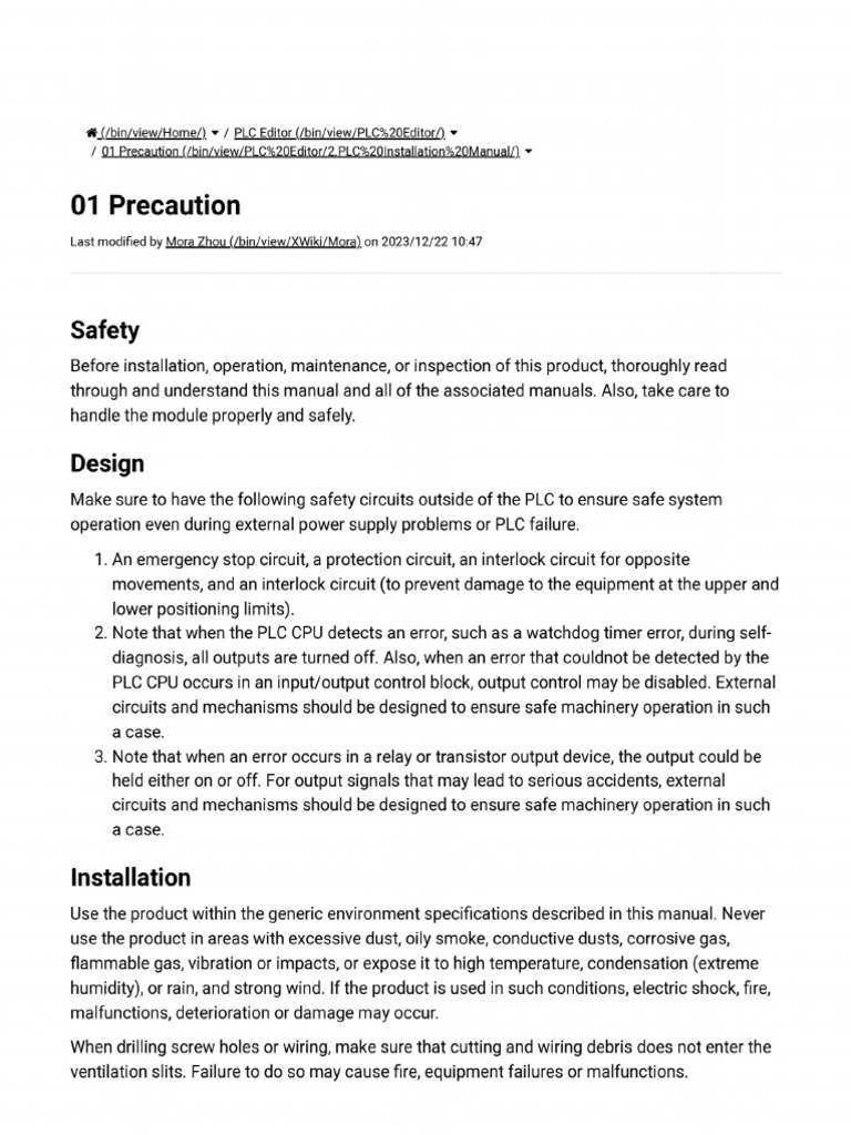 lt6 Precaution | PDF
