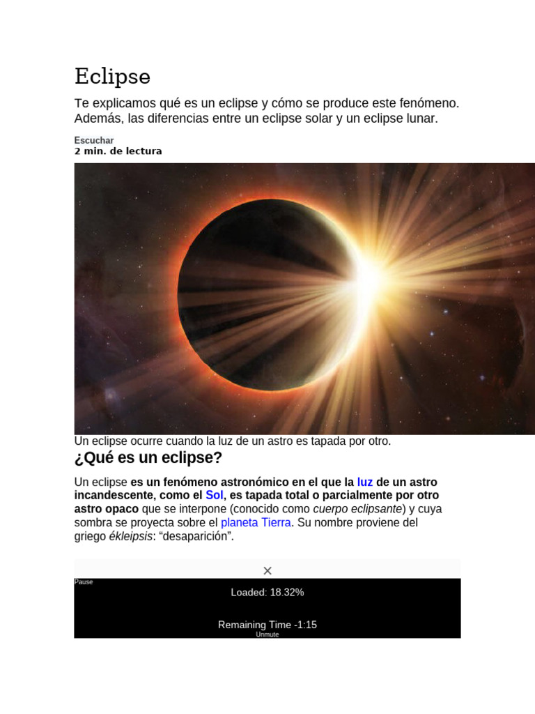 Que Son Los Eclipses | PDF | Filosofía