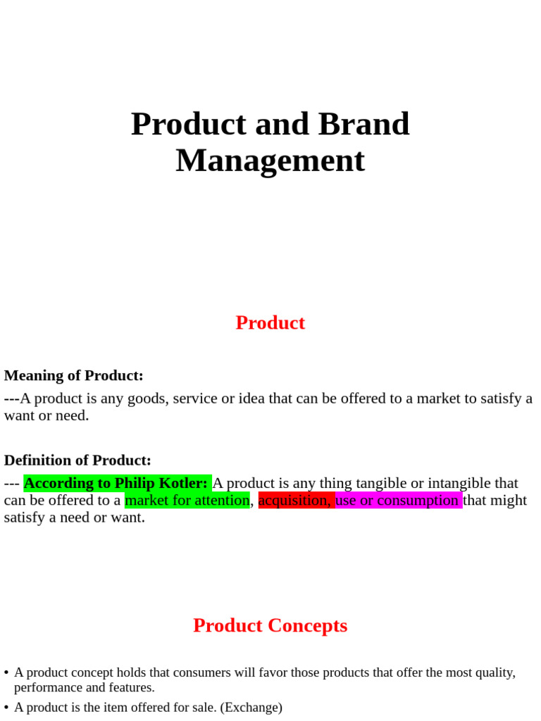 Product and Brand Management Insights | PDF | Brand | Product (Business)