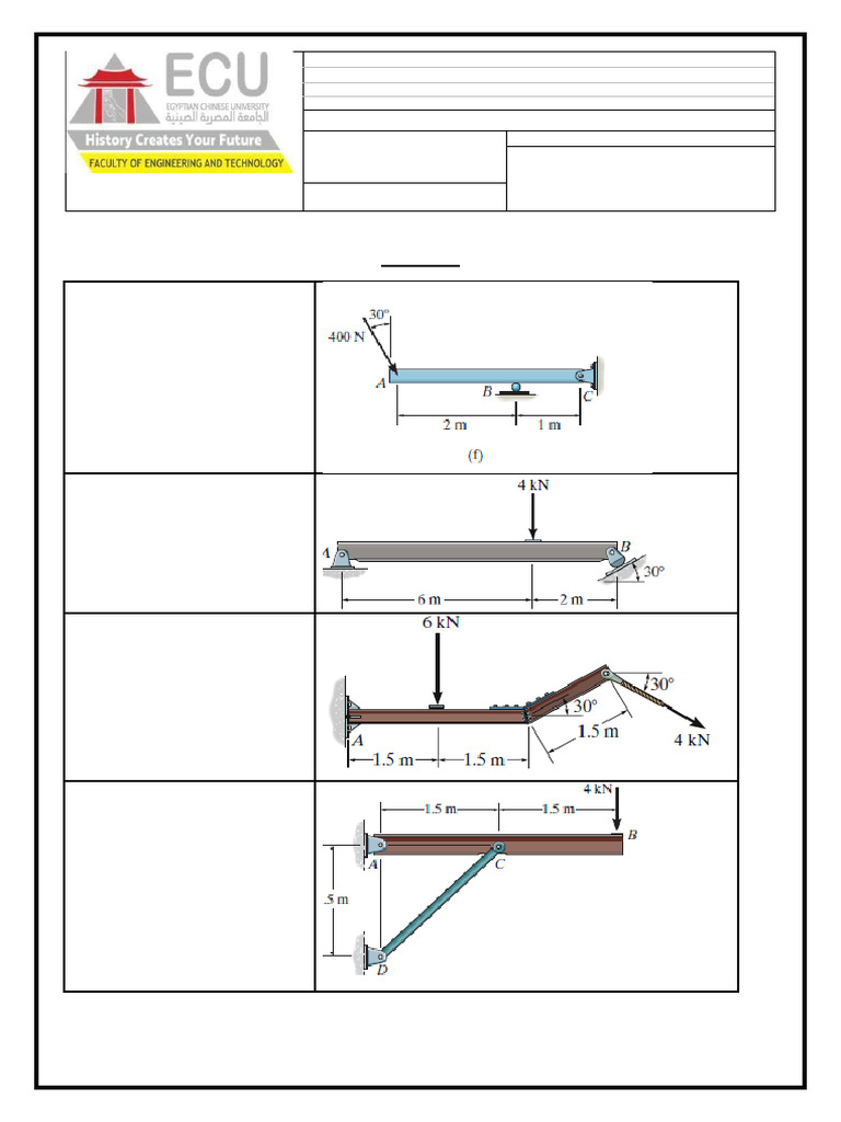Assignment (3) - Chapter 5 | PDF | Beam (Structure) | Mechanics