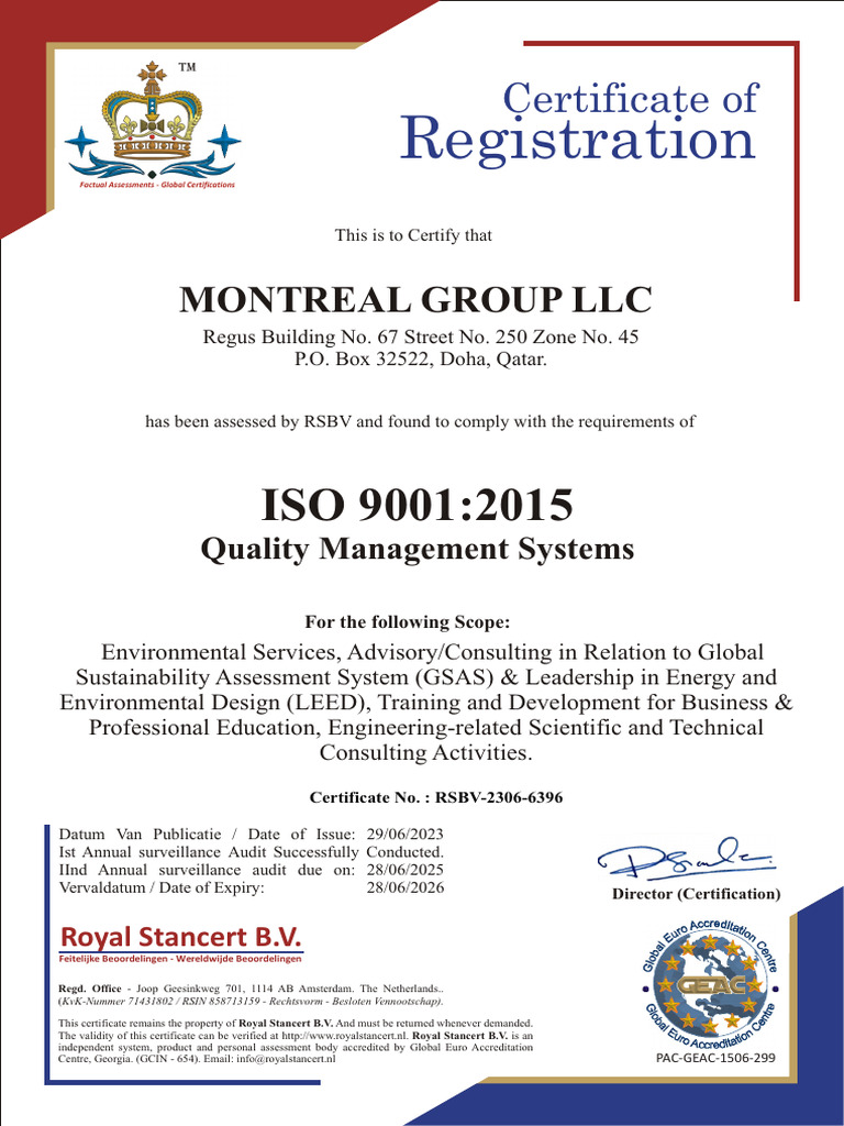 Montreal QMS Sample | PDF