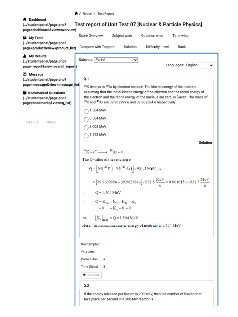 Nuclear 1 | PDF | Electronvolt | Nuclear Fission