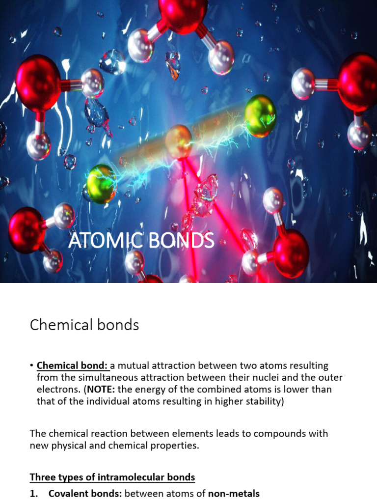 Atomic Combinations | PDF | Chemical Bond | Covalent Bond