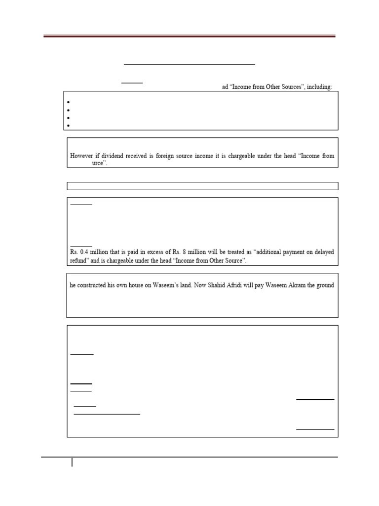 Income from Other Sources Explained | PDF | Tax Deduction | Expense