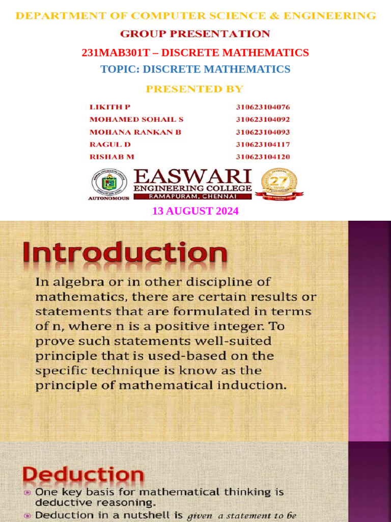 Math Induction | PDF