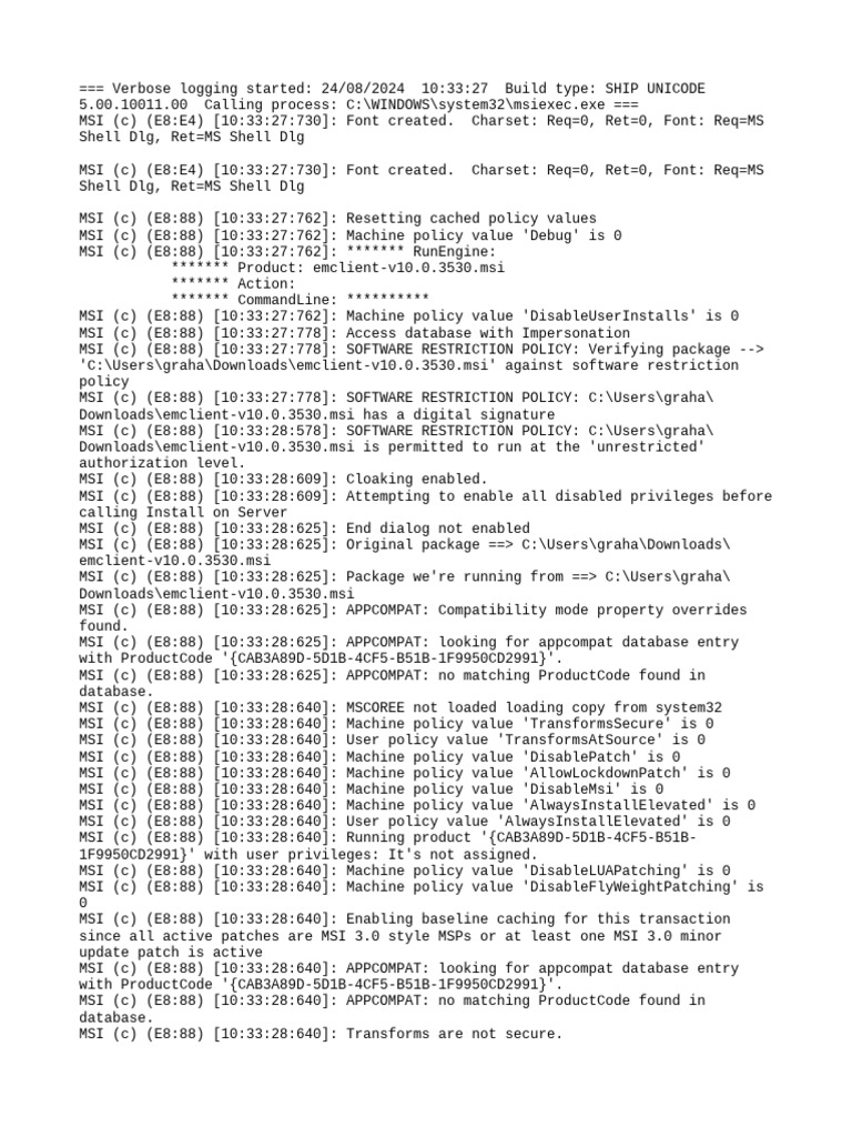 Logfile | PDF | Windows Registry | User (Computing)