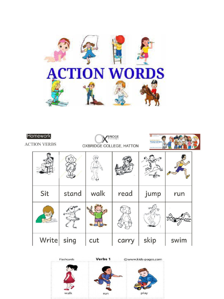 Action Words | PDF