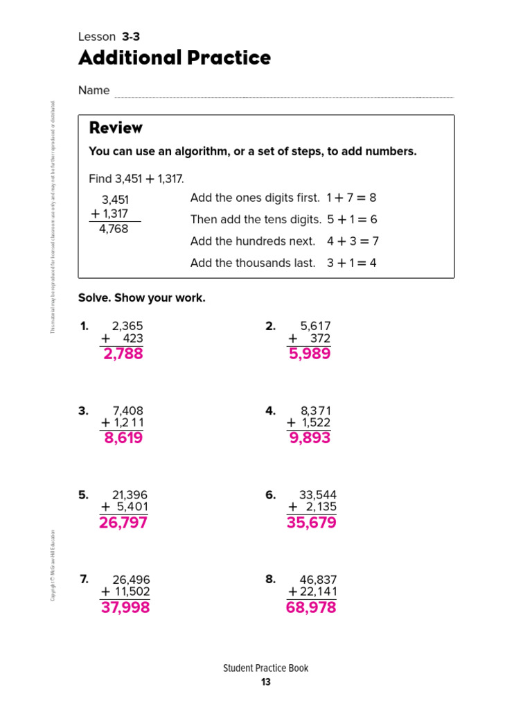Practice Ans Key 3.3 | PDF | Algorithms | Applied Mathematics Practice Ans Key 3.3 | PDF | Algorithms | Applied Mathematics