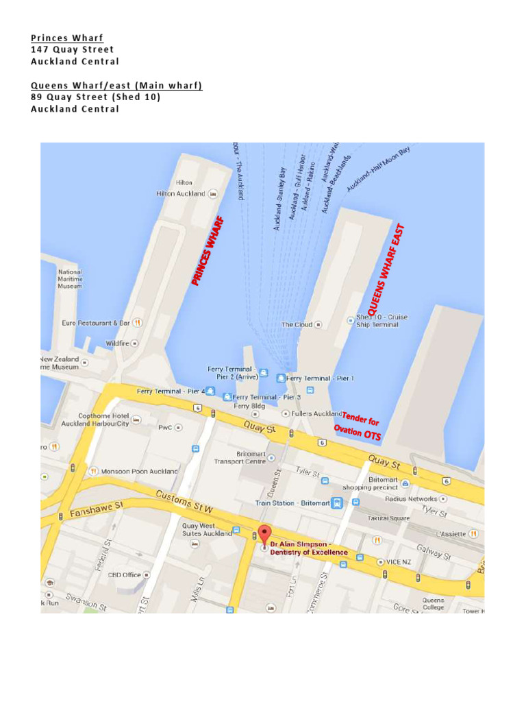 Map of Wharves | PDF | Technology & Engineering