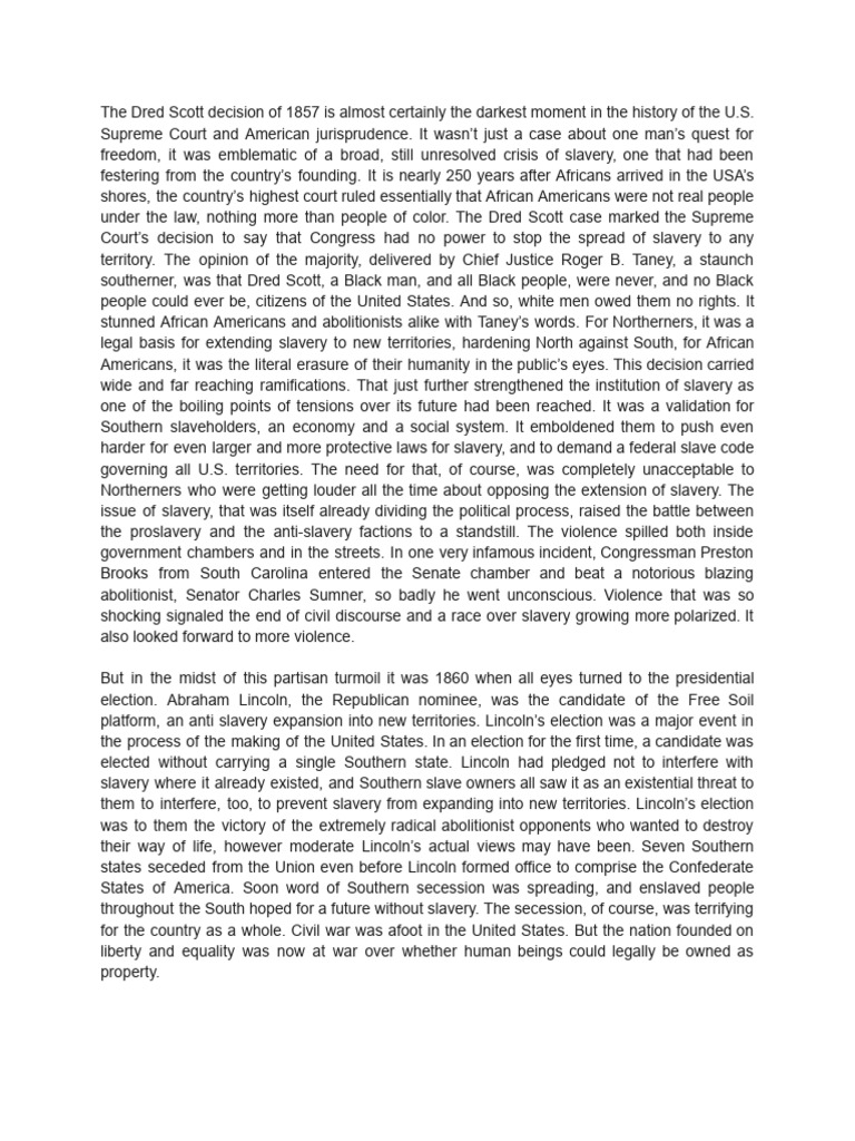 History 152 Assignment Unit 3 Cuny | PDF | Abraham Lincoln ...