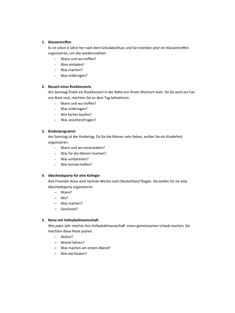 B1 Teil 1 Sprechen 1 3 | PDF