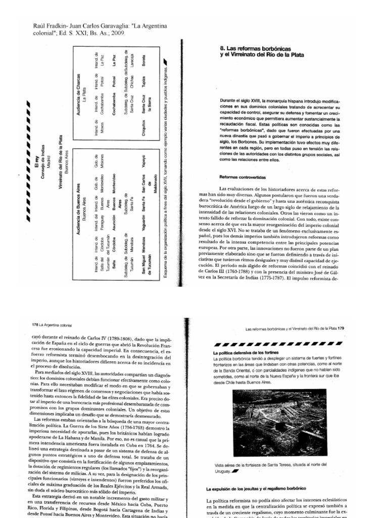 Fradkin-Garavaglia - 8 Las Reformas Borbónicas y El VRP | PDF