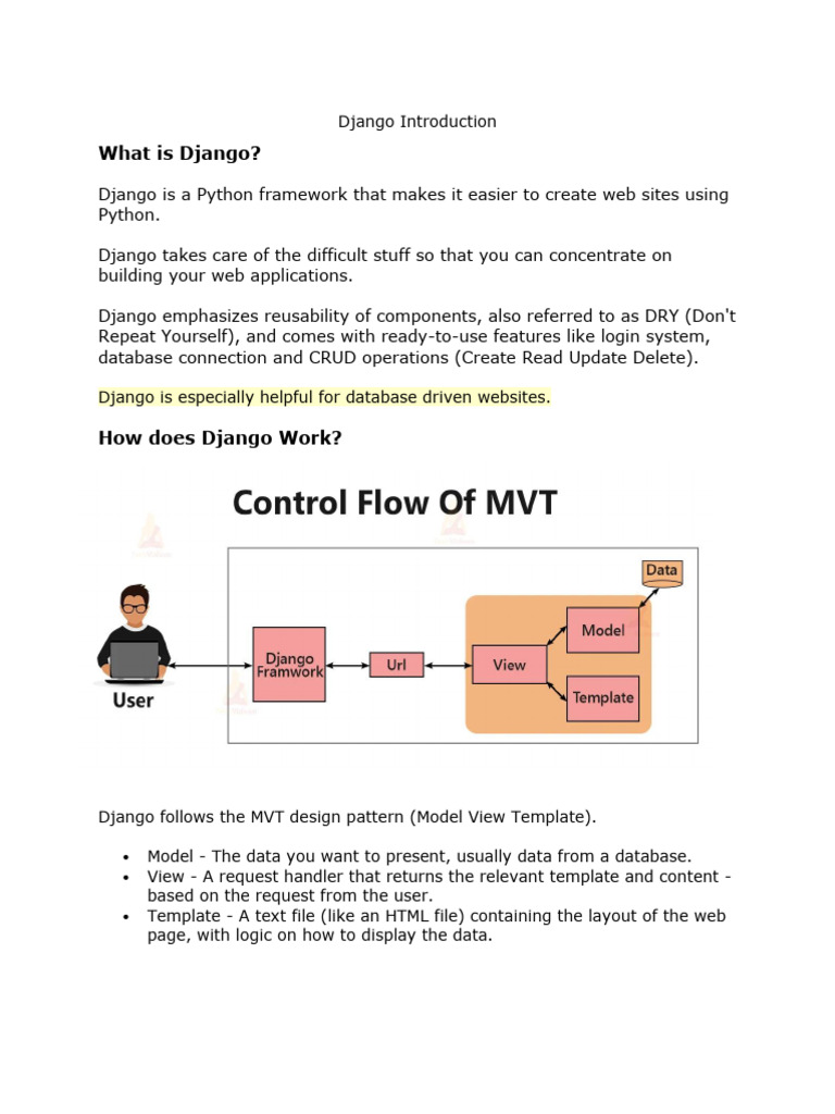 Introduction and Configuration in Django | PDF | World Wide Web | Internet & Web