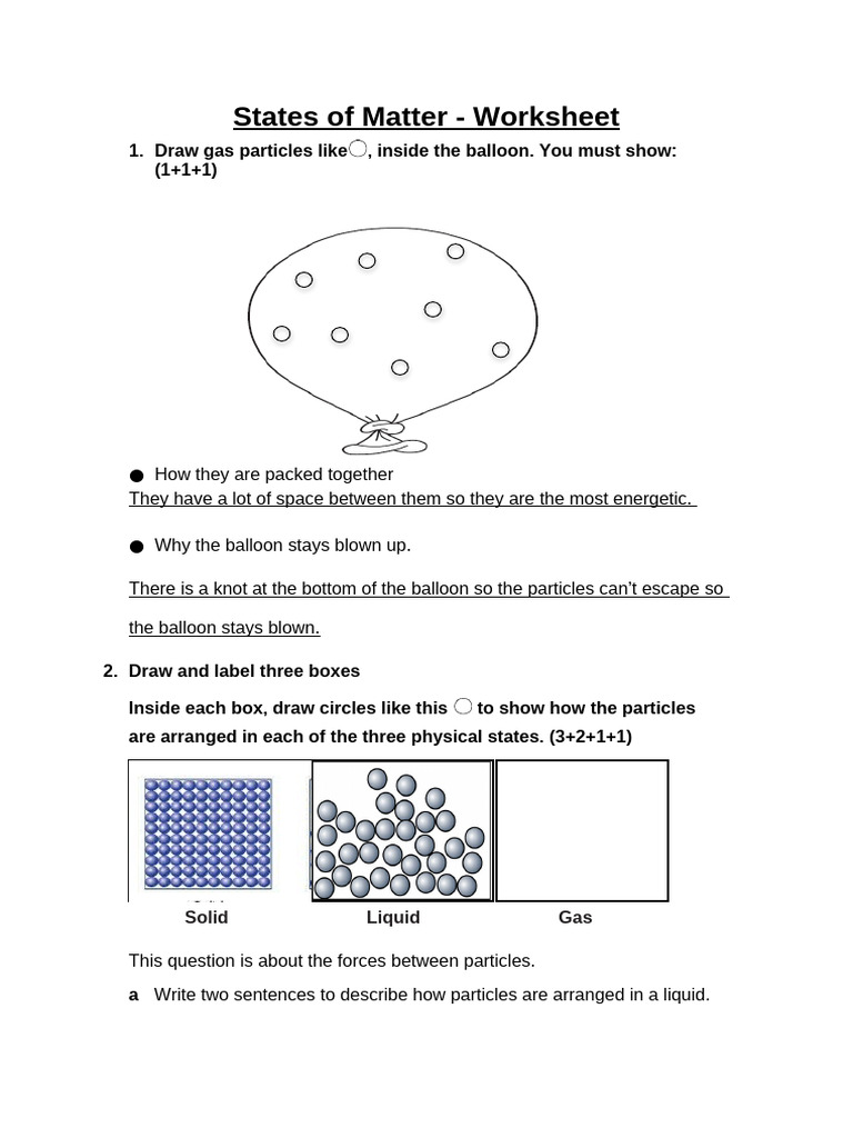 States of Matter | PDF | Teaching Methods & Materials
