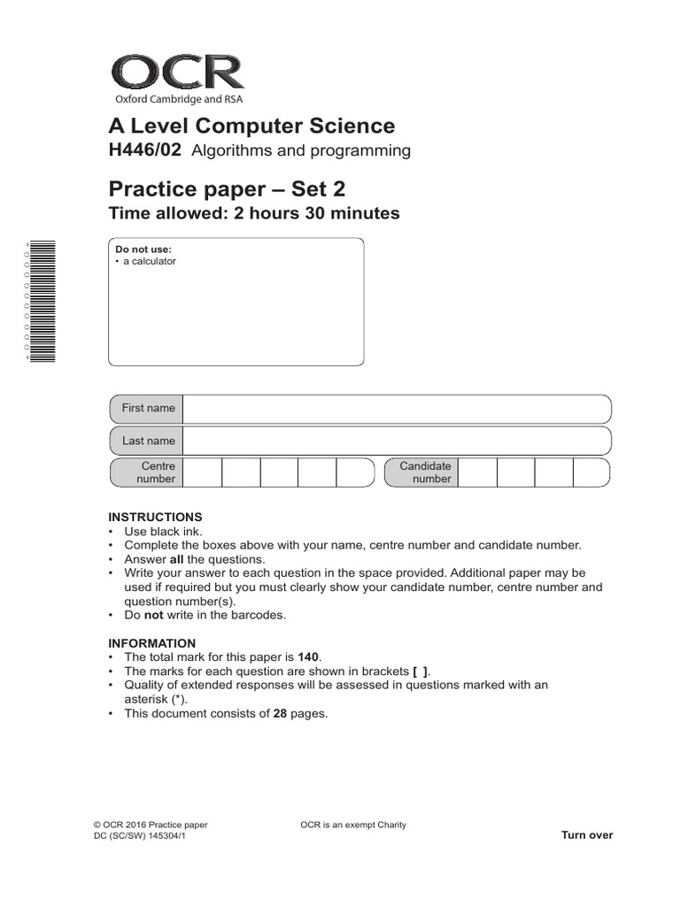 Practice Paper Set 2 Algorithms Programming | PDF | Algorithms And Data ... Practice Paper Set 2 Algorithms Programming | PDF | Algorithms And Data ...