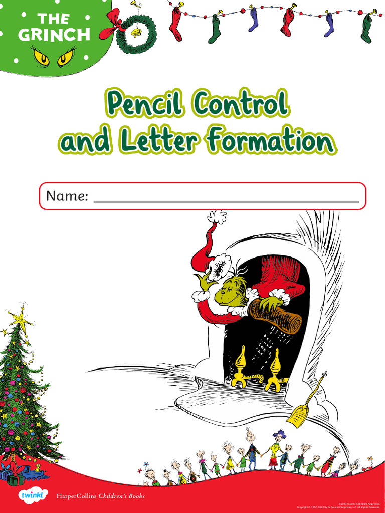 T 1698408754 The Grinch Pencil Control and Letter Formation Handwriting ...