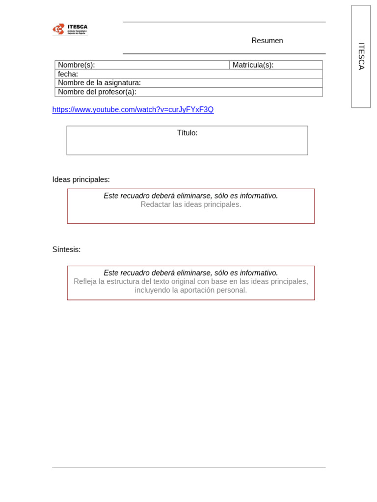 Formato de Resumen | PDF