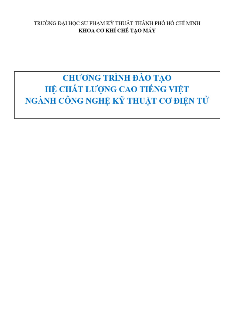 CTDT-CĐT - CLC-K23 | PDF