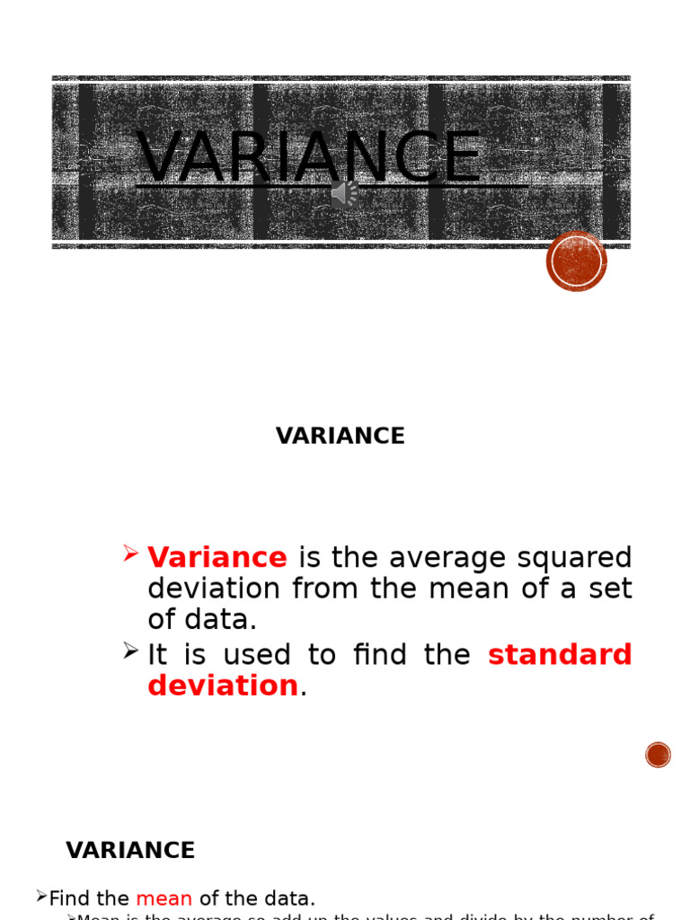 VARIANCE-AND-STANDARD-DEVIATION | PDF | Standard Deviation | Variance
