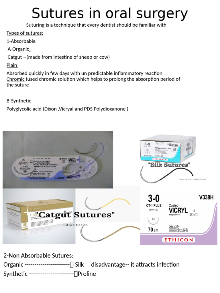 Catgut Chromic Sutures in Oral Surgery | PDF