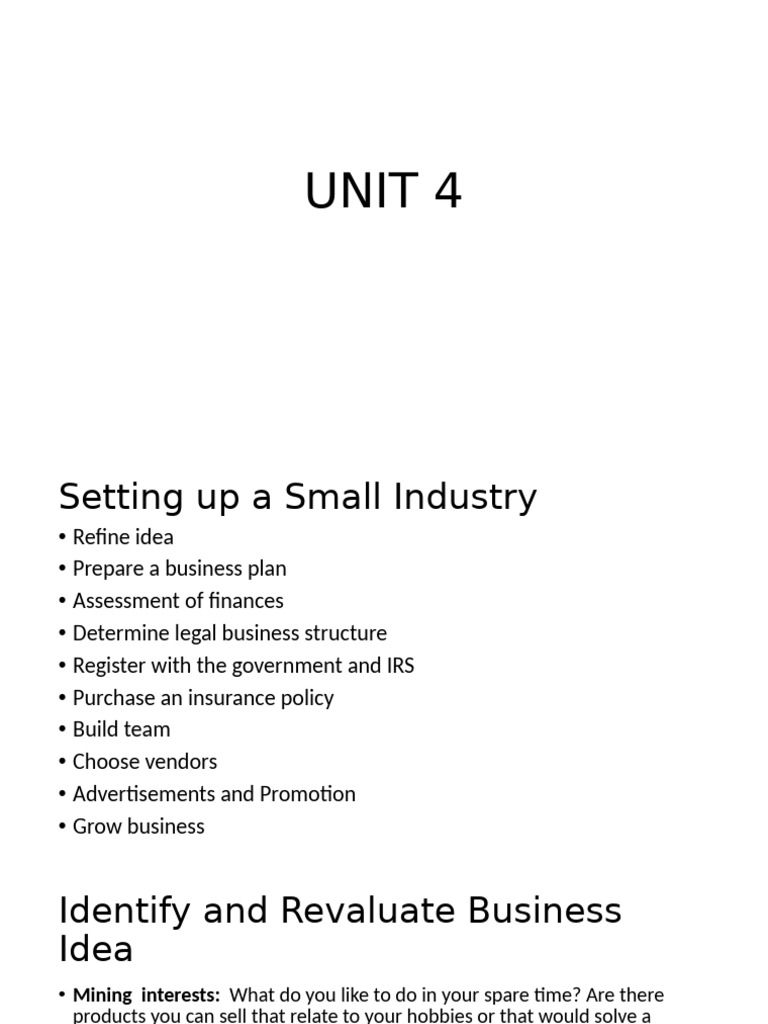 Small Industry Setup Guide | PDF | Startup Company | Small Business ...