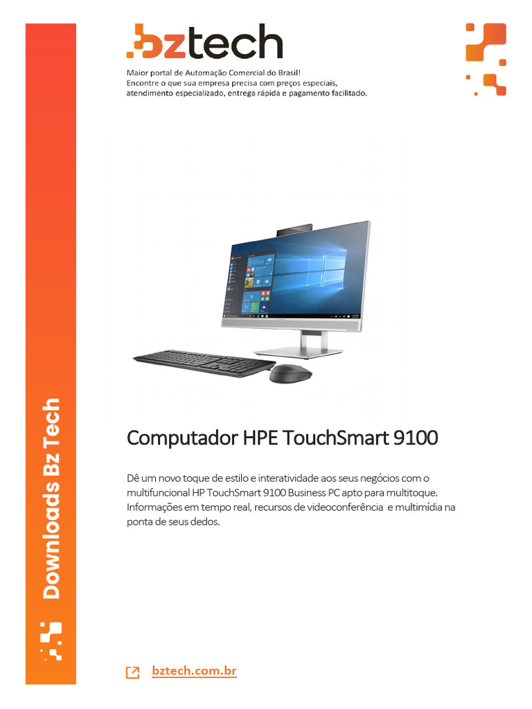 Manual Computador All in One HP Touchsmart 9100 | PDF | Computer ...
