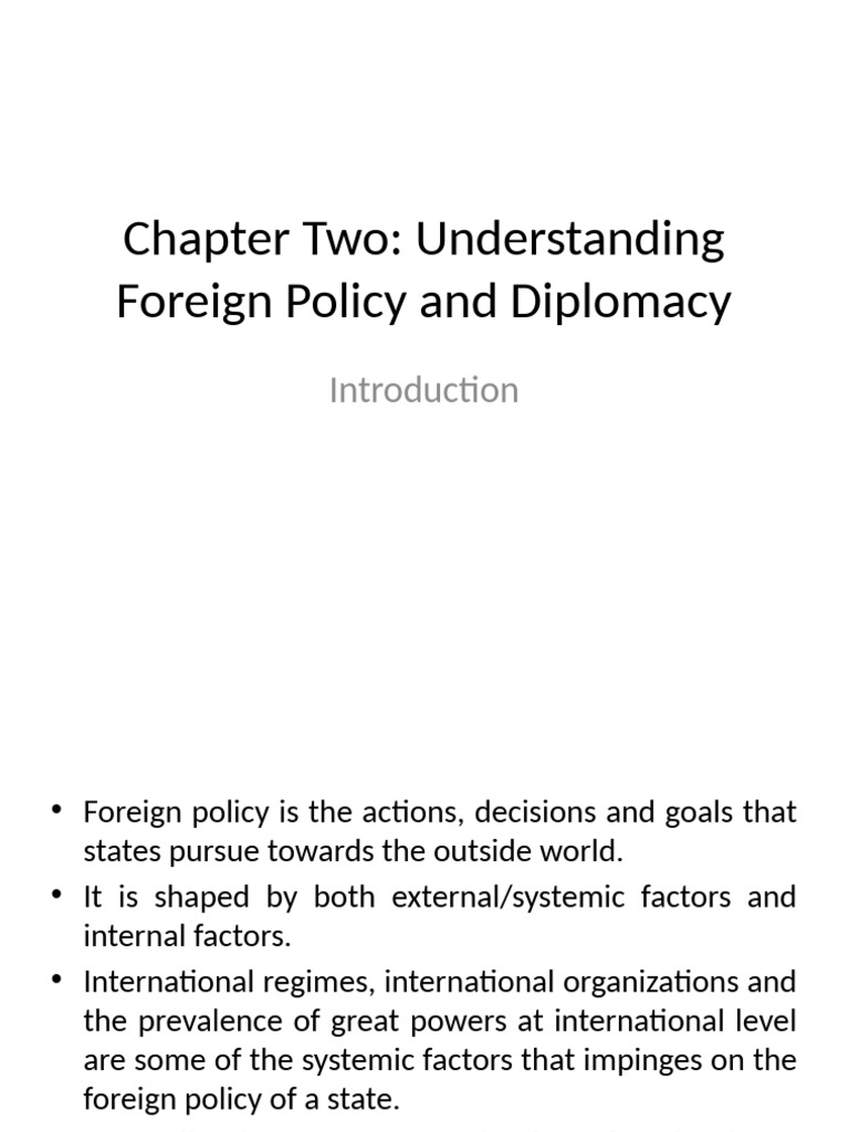 Global Afairs PPT - Ch2 | PDF | Multilateralism | Diplomacy