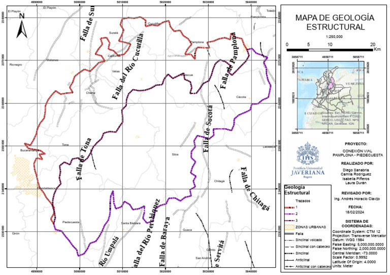 Mapa Geologia Estructural | PDF