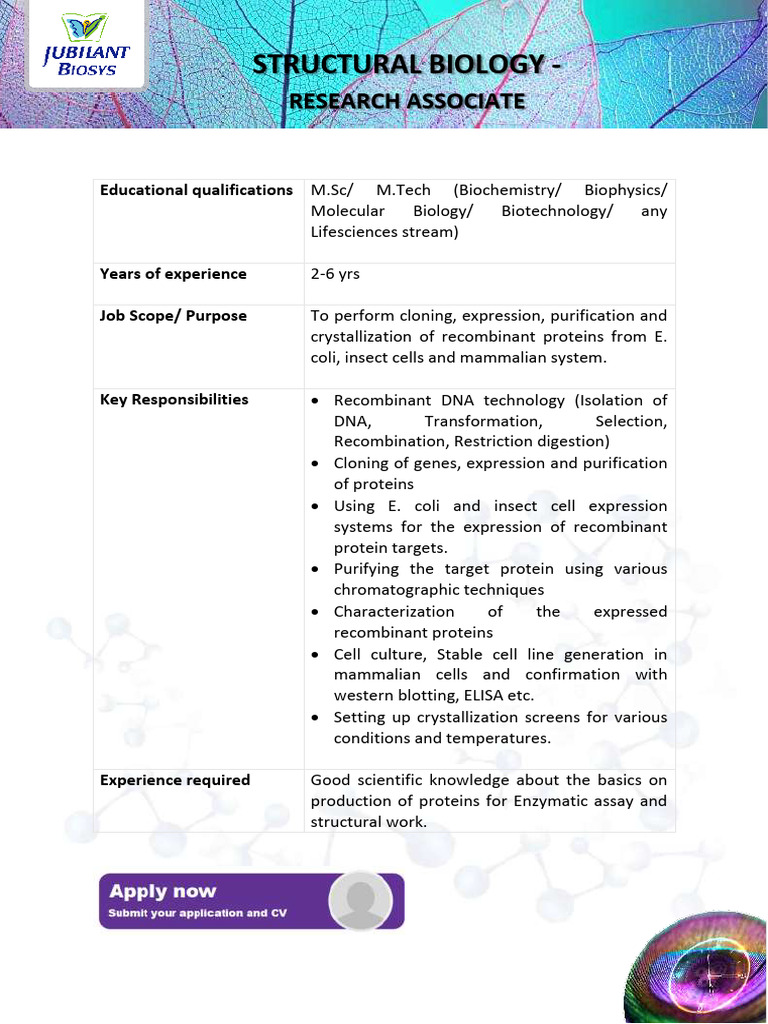 Bn11 JD Structural Biology Ra | PDF | Science & Mathematics | Computers