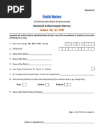 UDISE Revised SO3 For Class Change New | PDF