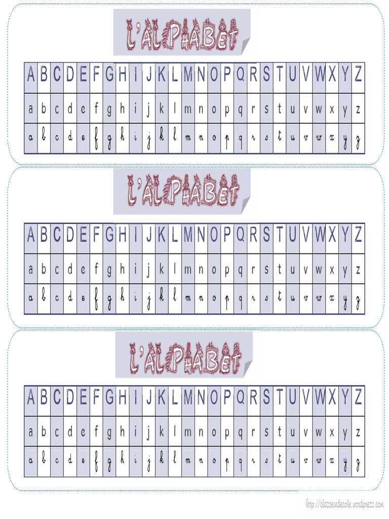 Frise Alphabet 3 Graphies | PDF
