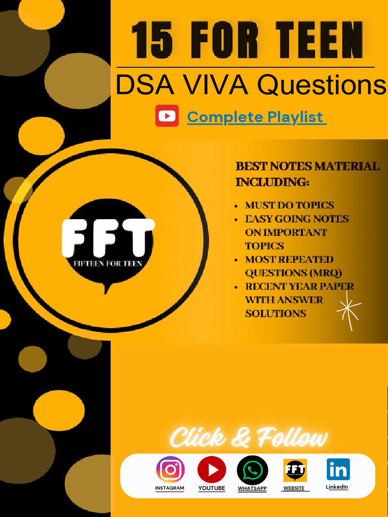 15forteen@data Structures VIVA Questions | PDF | Queue (Abstract Data Type) | Pointer (Computer ...
