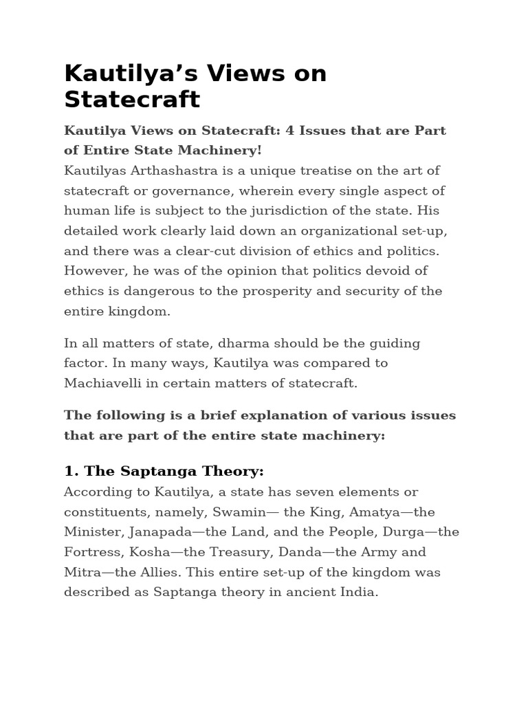 Statecraft | PDF | Judgment (Law) | Justice