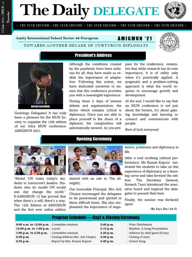 AMIGMUN ISSUE 2 | PDF | Treaty On The Non Proliferation Of Nuclear Weapons | Nuclear Proliferation