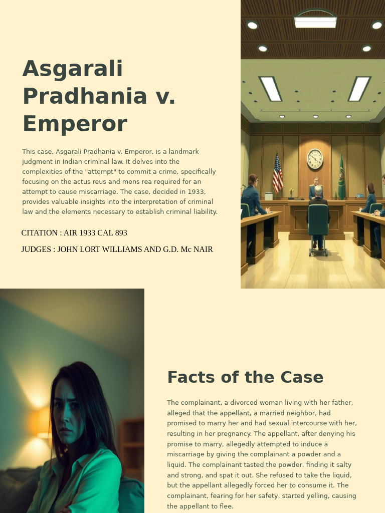 Asgarali Pradhania V Emperor | PDF | Crimes | Crime & Violence