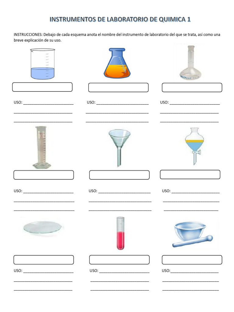 Guía de Instrumentos de Laboratorio | PDF | Métodos y materiales de ...
